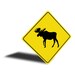 Moose Crossing Sign, Moose Crossing, Funny Crossing Sign, Crossing ...