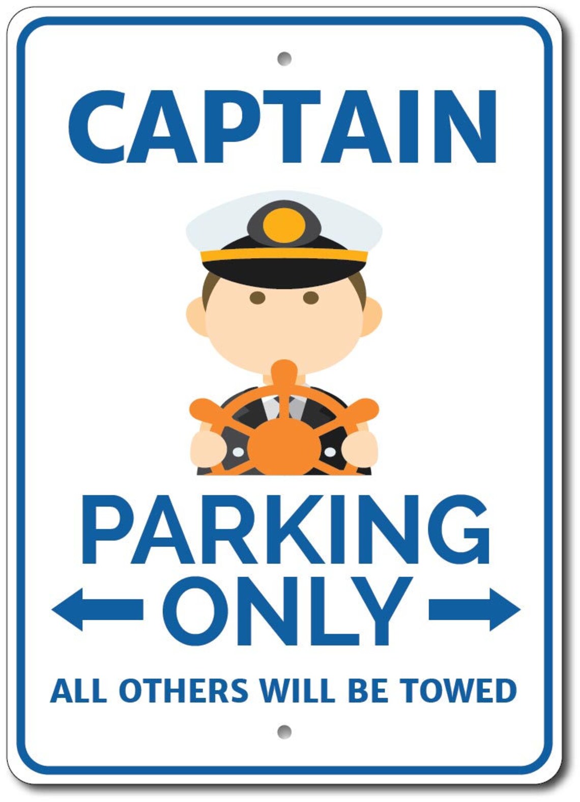 Captain Parking Sign Captain Sign Ship Captain Decor | Etsy