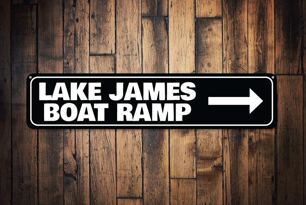 Boat Ramp Sign Custom Lake Sign Arrow Sign Lake House - Etsy