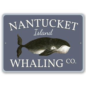 Nantucket Island, Nantucket Whale Sign, Whales Decor, Island Sign Decor ...