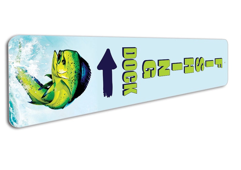 Fishing Dock Sign, Deep Sea Fishing Sign, Deep Sea Fishing Dock ...
