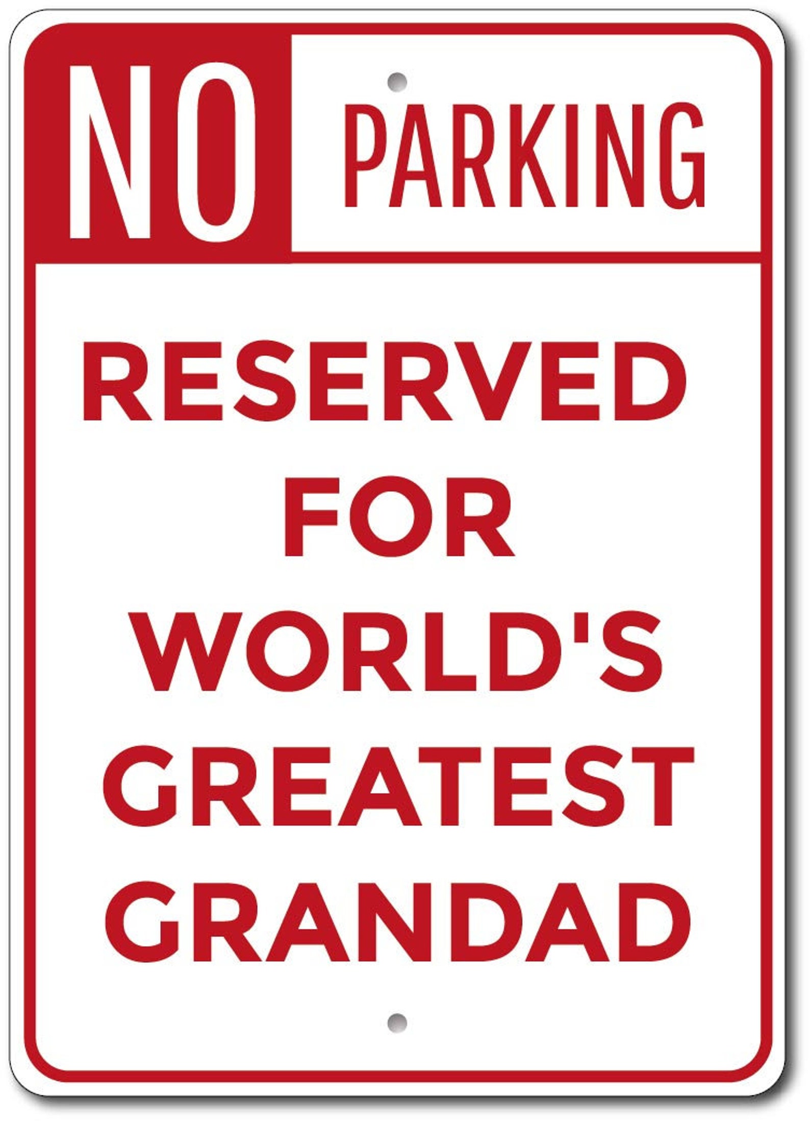 Grandad Gift Grandpa Parking Sign Grandad Garage Decor | Etsy
