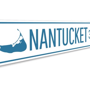 Nantucket Distance Sign, Nantucket Destination, Nantucket Island, Metal ...
