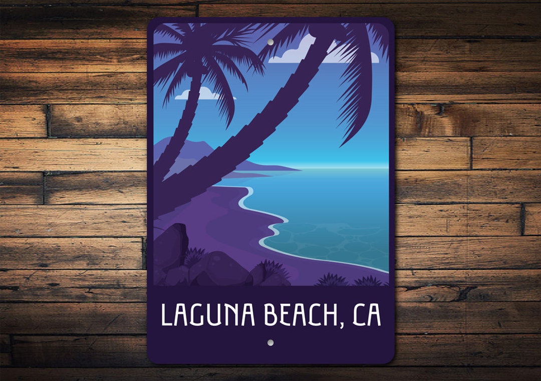 Laguna Beach Sign, Custom Beach Sign, California Beach, Beach Decor ...