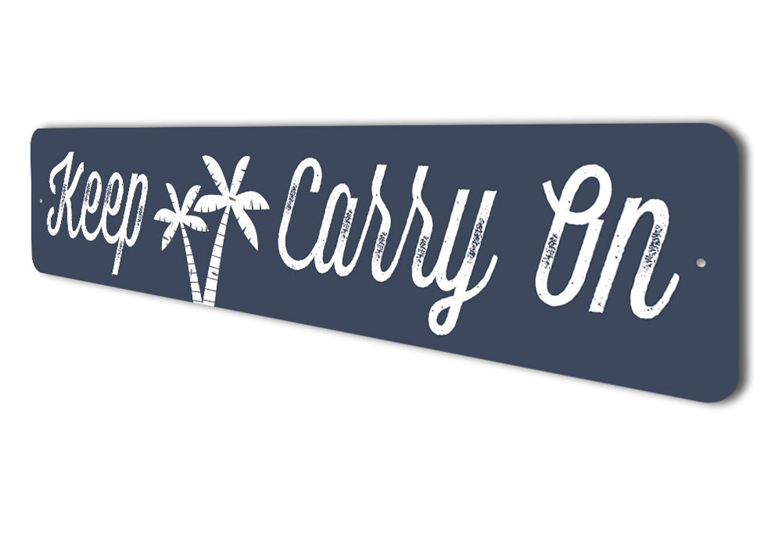 Keep Palm Carry on Sign Funny Beach Sign Cute Beach Decor - Etsy