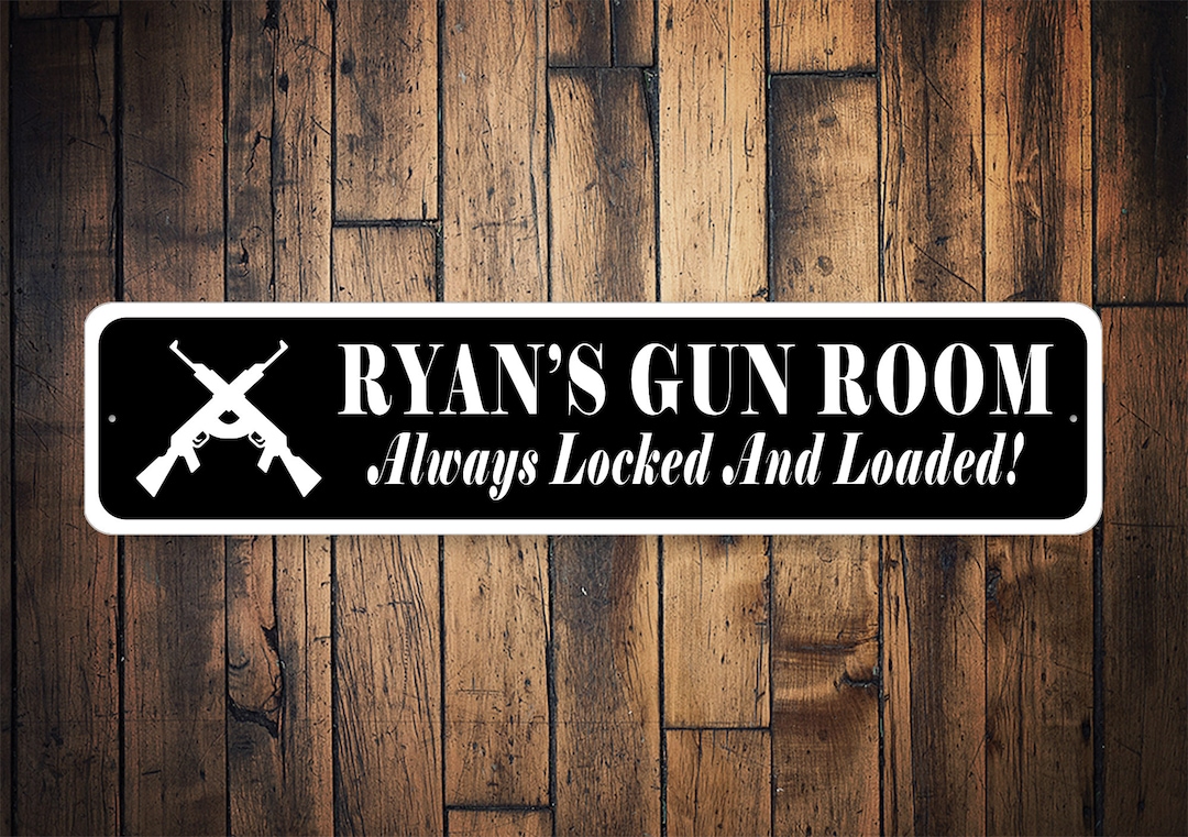 Custom Gun Room Sign, Sign for Guns, Gun Decor, Decor for Firearms ...