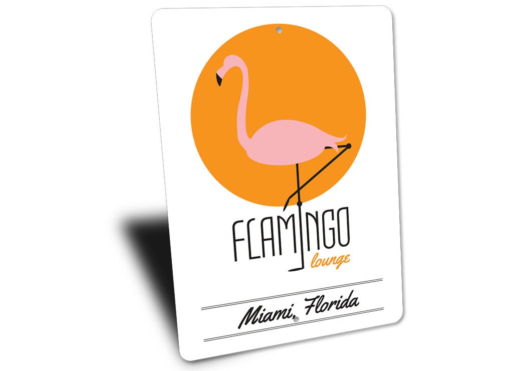 Custom Flamingo Lounge Sign Beach Bar Decor Florida Wall - Etsy