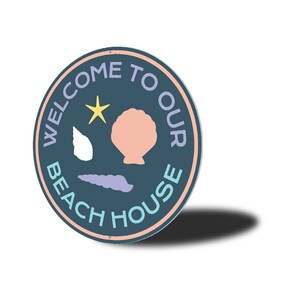 Welcome to Our Beach House Sign, Beach House Sign, Beach House Decor ...