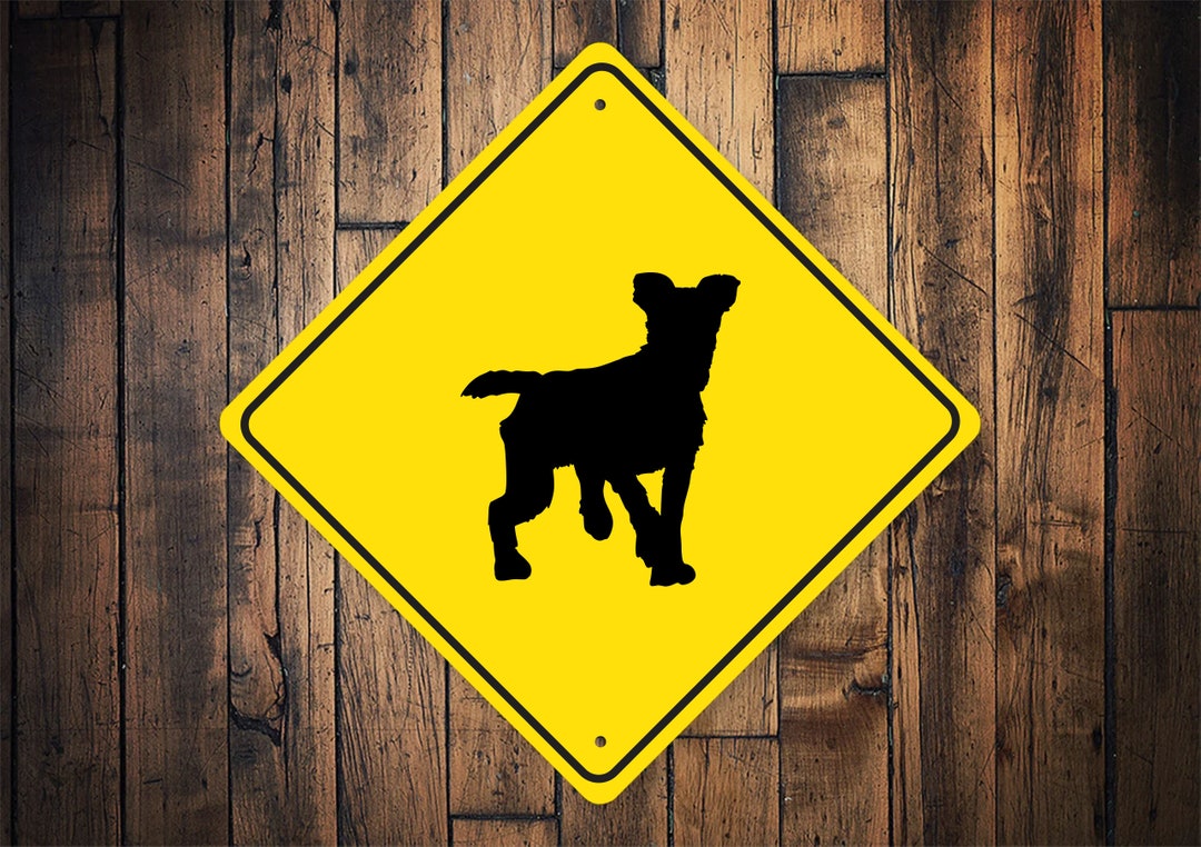 Mutt Dog Crossing Sign, Crossing Sign for Dog, Dog Crossing, Mutt Dog ...