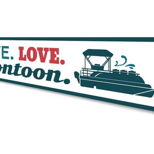 Live Love Pontoon Sign, Pontoon Lovers, Pontoon Dock, Pontoon Signs ...