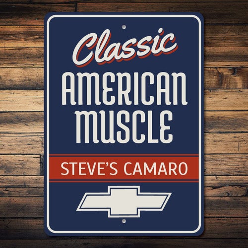 Classic Camaro Sign Camaro Gift Custom Chevy Sign American - Etsy