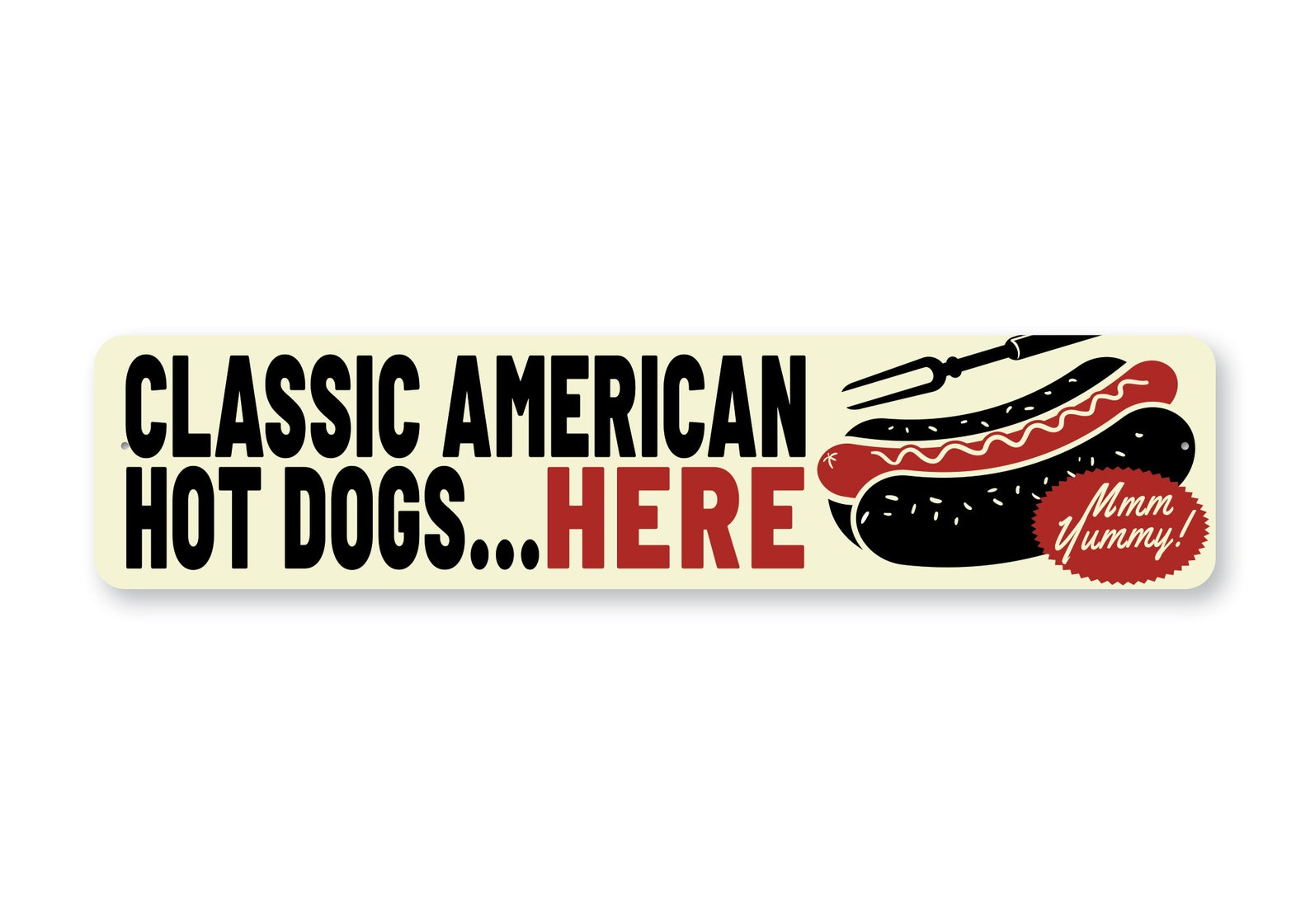 Classic Hot Dogs Sign Sign for Hot Dog Kitchen Sign Hot Dog - Etsy