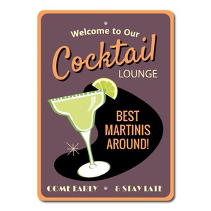 Cocktail Lover Gift, Cocktail Decor, Cocktail Bar Sign, Cocktail Lounge ...