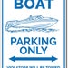 Boat Parking Sign, Boat Gift, Boat Decor, Boat Sign, Boat Owner Gift ...