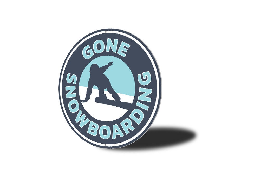 Gone Snowboarding Sign Snowboarding Decor Snowboarders Snow - Etsy