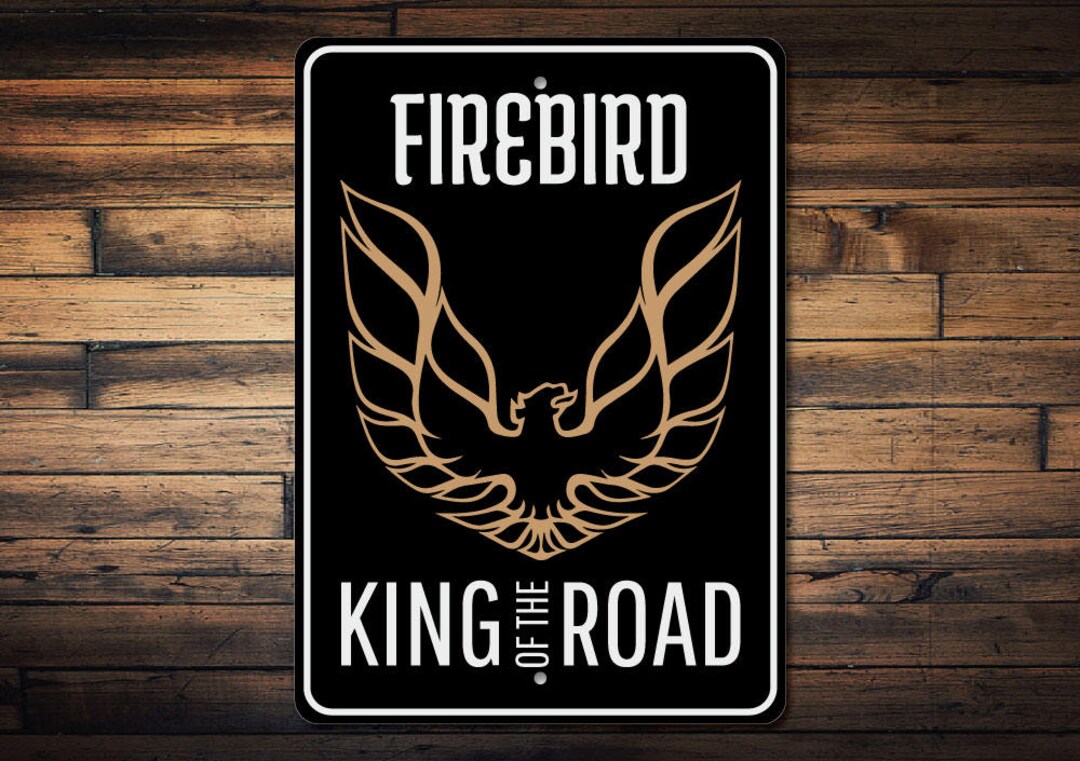 Firebird Sign, Firebird Logo Sign, Firebird Owner Gift, Firebird Lover ...