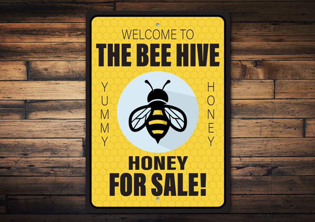 Honey for Sale Sign, Custom Bee Gift, Cute Be Gift, Honey Bee Farm Sign ...