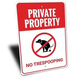 Private Property Sign, Keep Dog Off, Dog Lover Decor Signs, Danger Dog ...