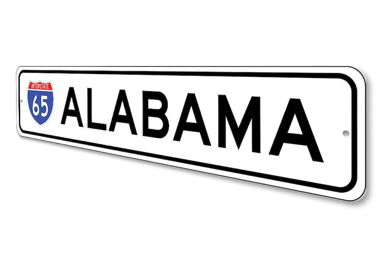 Alabama Interstate Sign, Alabama Highway Sign, Alabama Road Sign ...