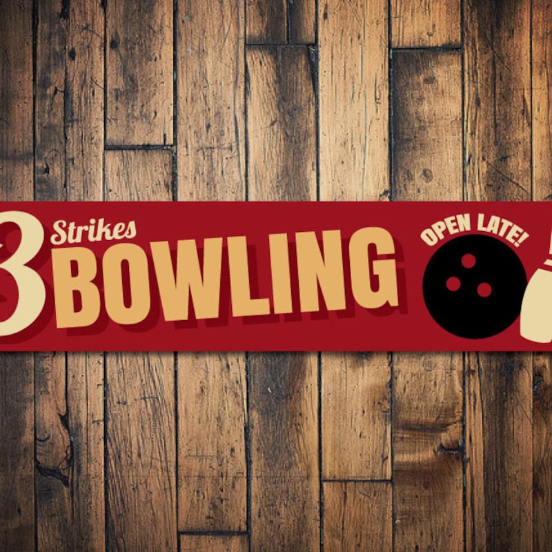 Bowling Alley Sign - Etsy