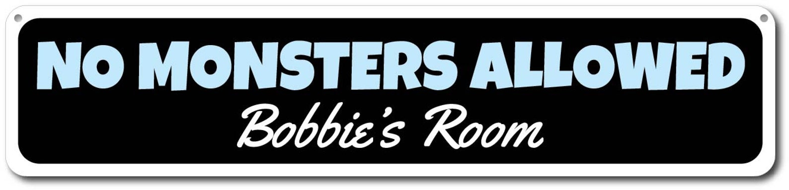 Monster Sign Custom No Monsters Allowed Sign Children Kid - Etsy UK