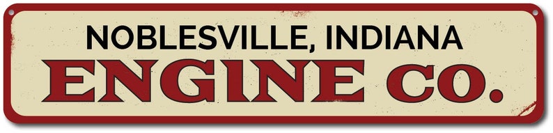 Engine Co. Sign Custom Fire Department City State Location | Etsy