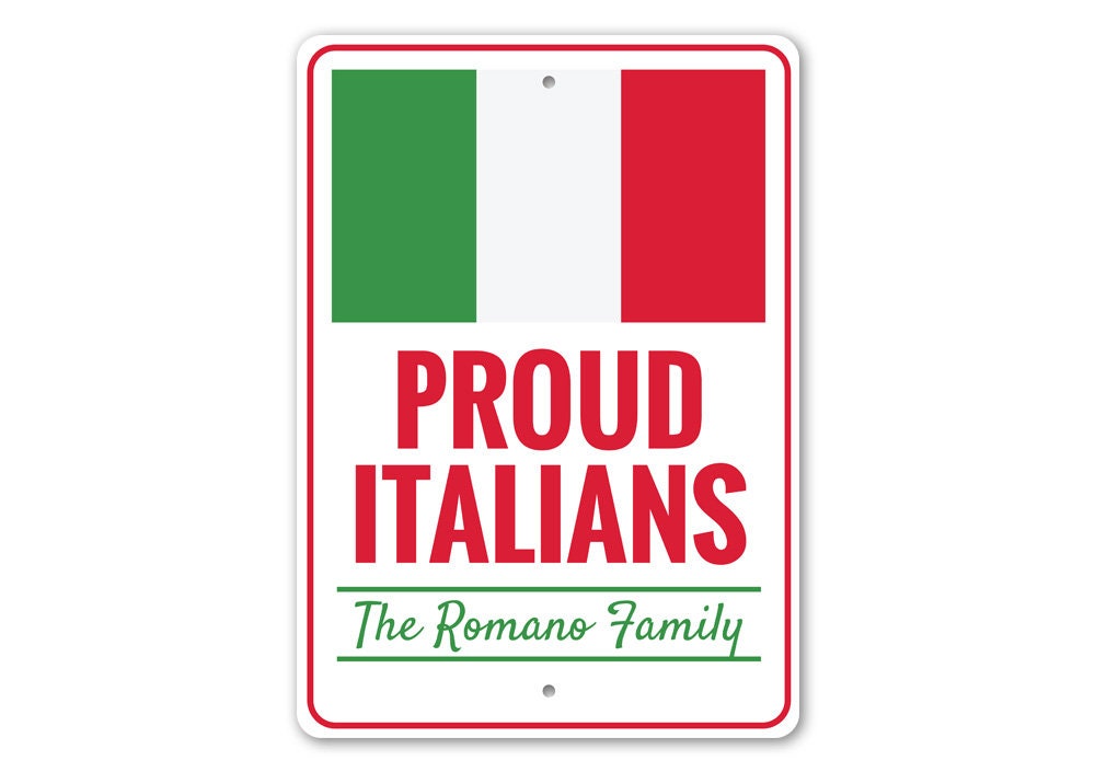 Proud Italians Sign Italian Home Decor Sign Italian Sign - Etsy