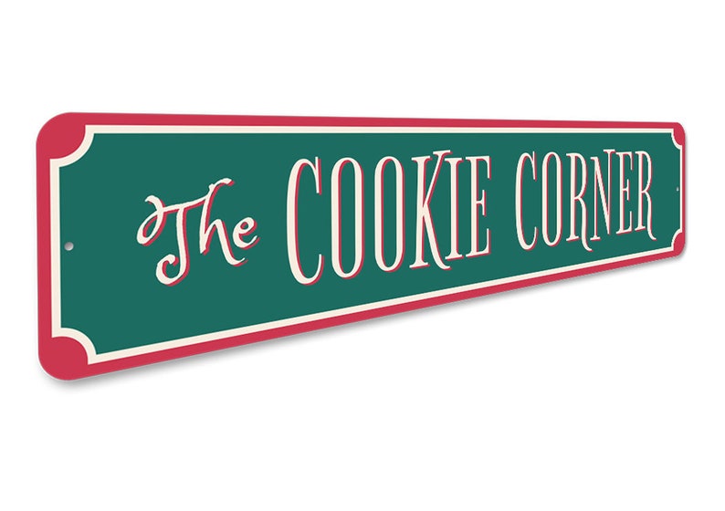 The Cookie Corner Christmas Cookies Christmas Sign Cookie | Etsy