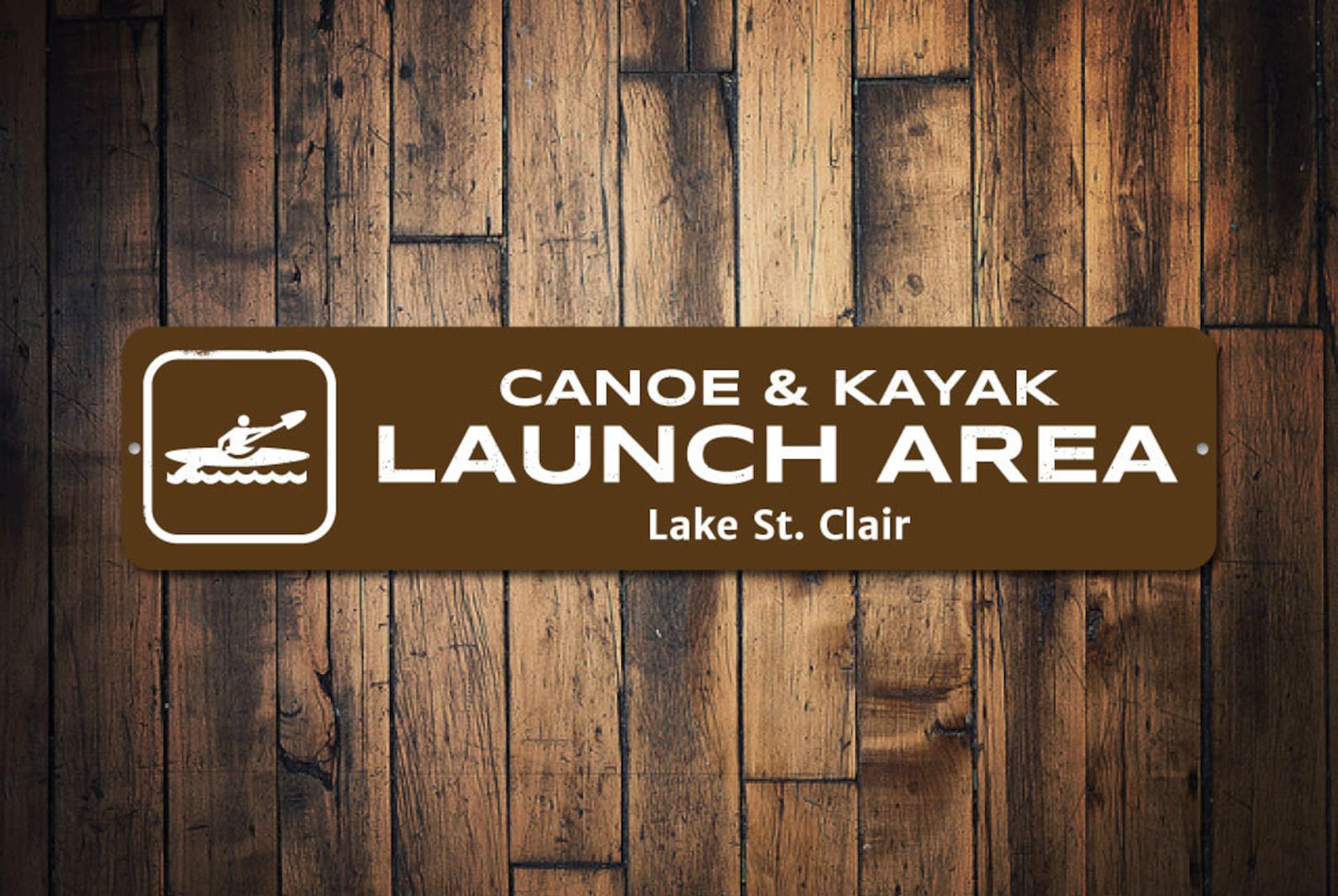 Canoe & Kayak Launch Area Sign Custom Lake Lover Location | Etsy