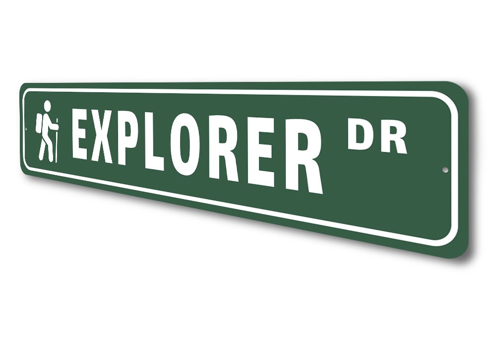 Explorers Trail Sign Exploring Trails Hiking Decor Trail - Etsy