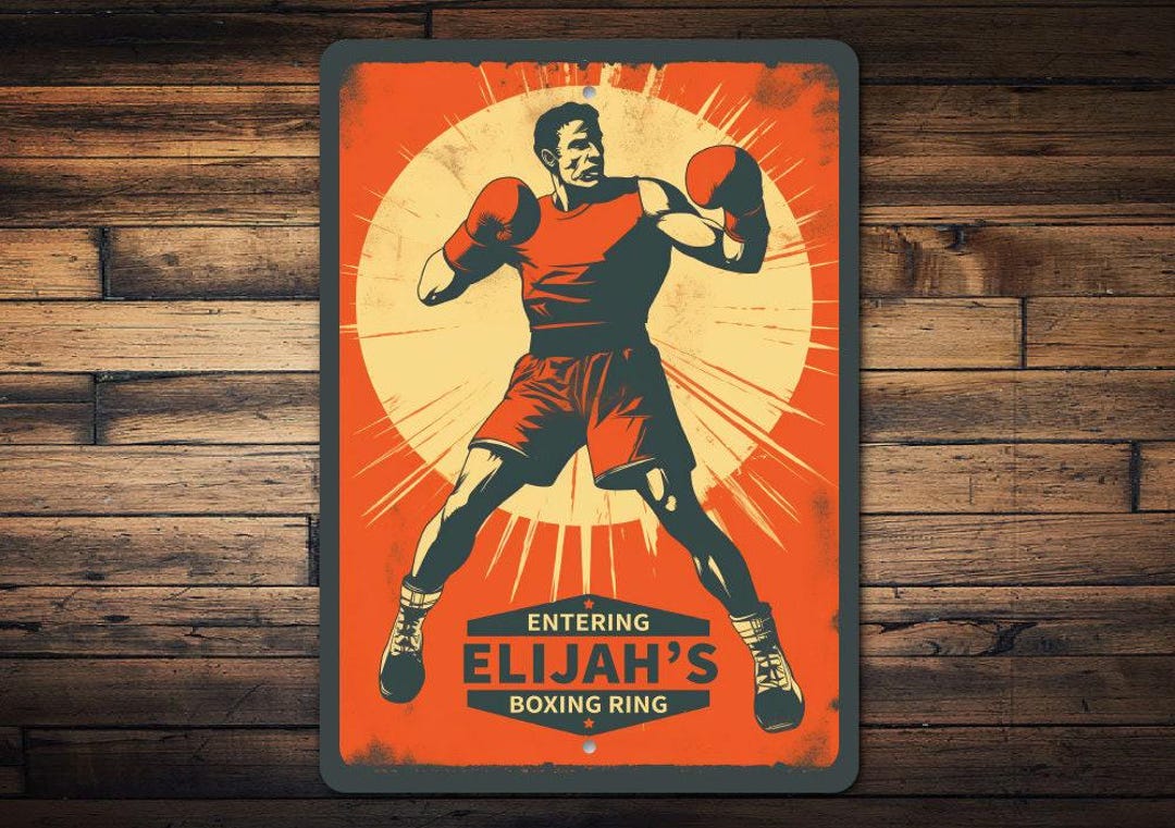 Pro Boxing Sign, Professional Boxer, Kid Boxing Sign, Decor for Boxing ...
