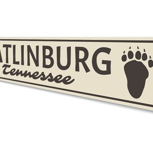Aluminum Gatlinburg Sign, Gatlinburg Locational Sign, Gatlinburg Decor ...