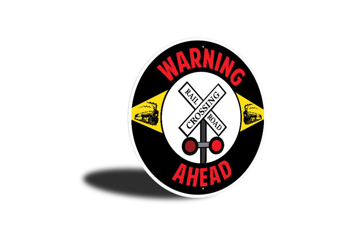Train Warning Sign Railroad Crossing Train Xing Warning | Etsy