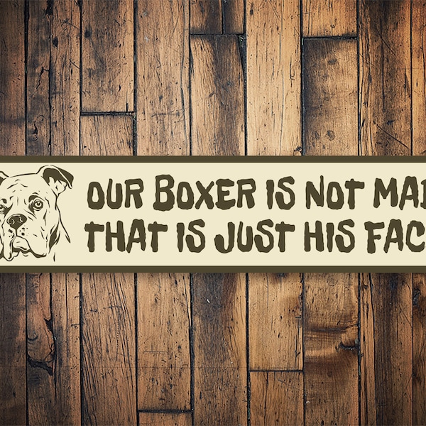 Boxer Dog Sign - Etsy