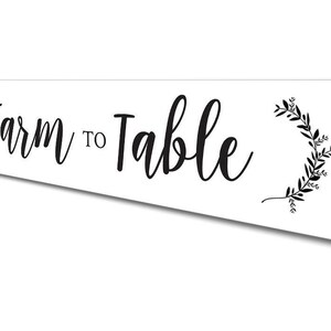 Farm to Table, Farming Food Sign, Farm Food, Farmers Decor, Plain to ...