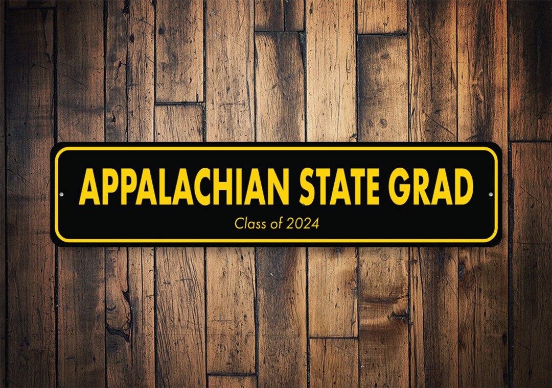 Appalachian State Grad Sign, Custom Grad Sign, Graduation Gift, College ...