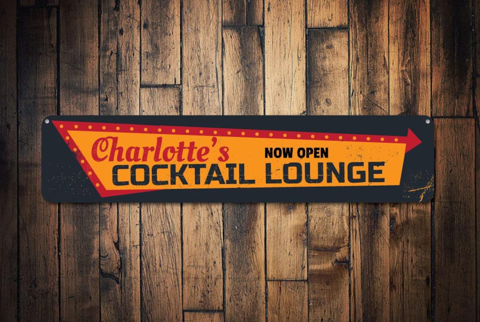 Cocktail Lounge Sign, Personalized Bar Sign, Now Open Sign, Custom Bar ...