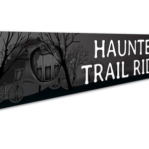 Halloween Trail Ride Sign, Trail Ride Sign, Haunted Trail Rides ...