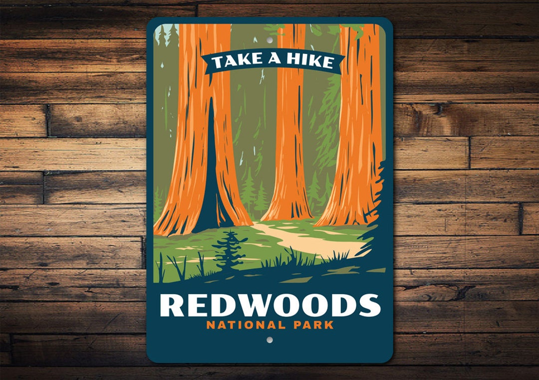 Redwoods National Park Sign, Redwoods Sign, National Park Decor ...
