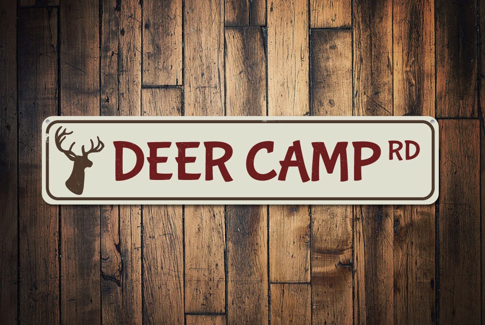 Deer Camp Rd Sign Custom Leak House Street Sign Metal Deer - Etsy