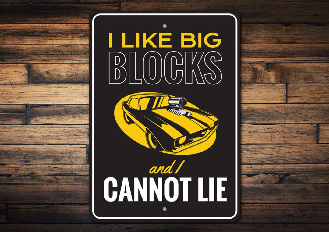 I Like Big Blocks Muscle Car Decor American Muscle Big - Etsy UK