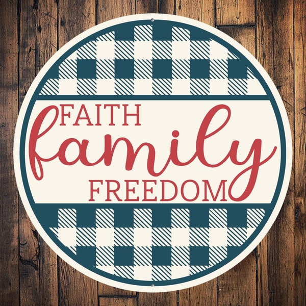 Outdoor Faith Family Freedom Signs - Etsy