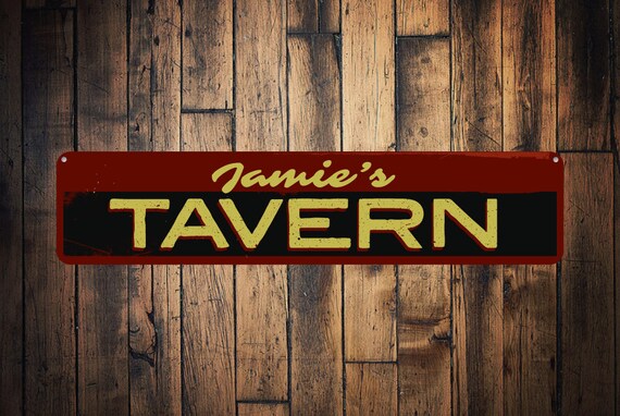 Tavern Name Sign Personalized Bar Sign Custom Bar Owner Name | Etsy