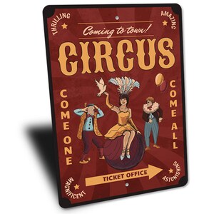 Circus Ticket Office Sign, Ticket Office, Circus, Vintage Circus, Sign ...