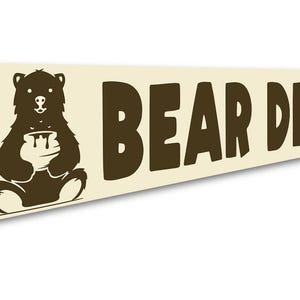 Bear Den Sign, Hunting Lodge Decor, Cabin Bear Sign, Bear Den Wall ...