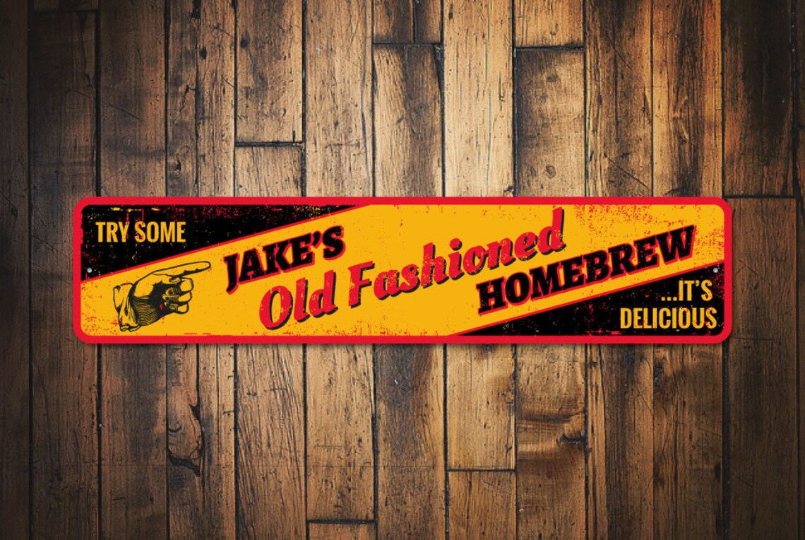 Old Fashioned Homebrew Sign Custom Beer Gift for Brewer Sign | Etsy