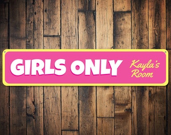 Girls only sign | Etsy