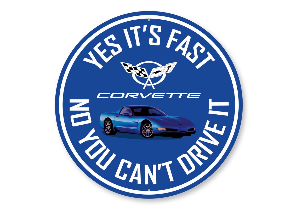 C5 Corvette Circle Sign C5 Corvette Gift Fathers Garage - Etsy