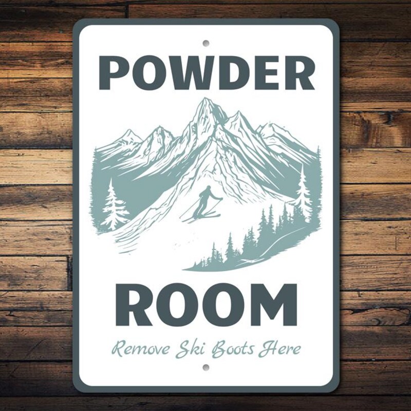 Powder Room Sign - Etsy