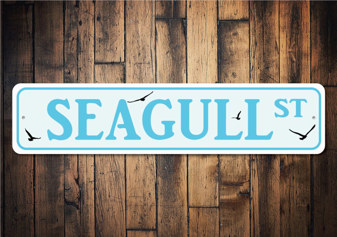 Seagull Sign, Seagull Decor, Beach Bird Decor, Bird Sign, Beach Lover ...